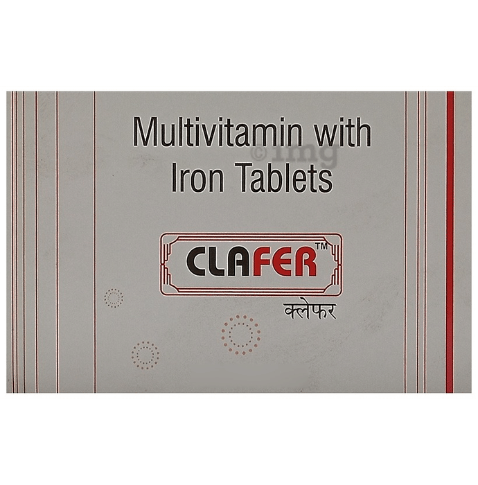 Clafer Tablet: Buy strip of 10 tablets at best price in India | 1mg