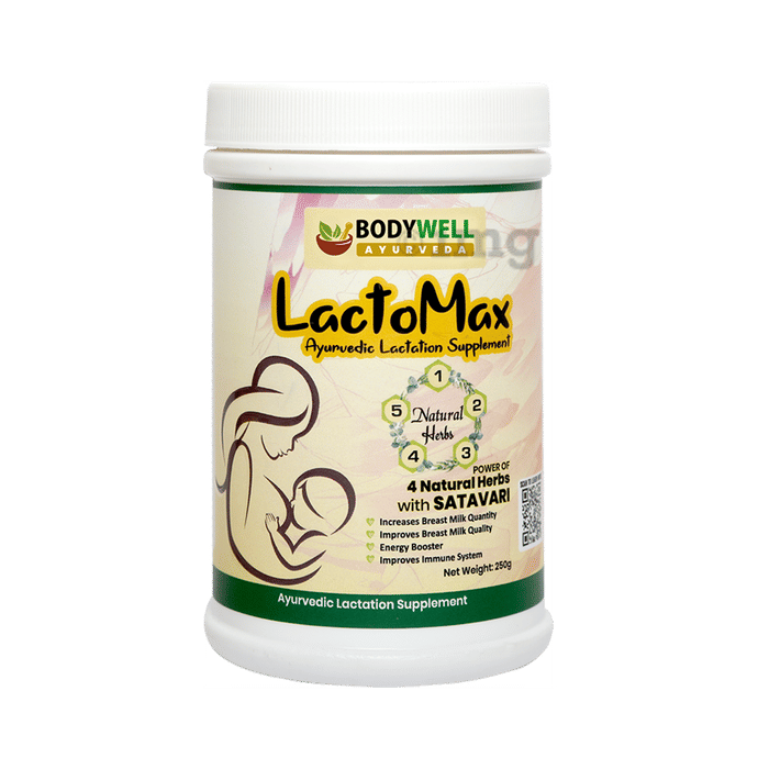 BodyWell LactoMax Ayurvedic Lactation Supplement Powder: Buy jar of 250 ...