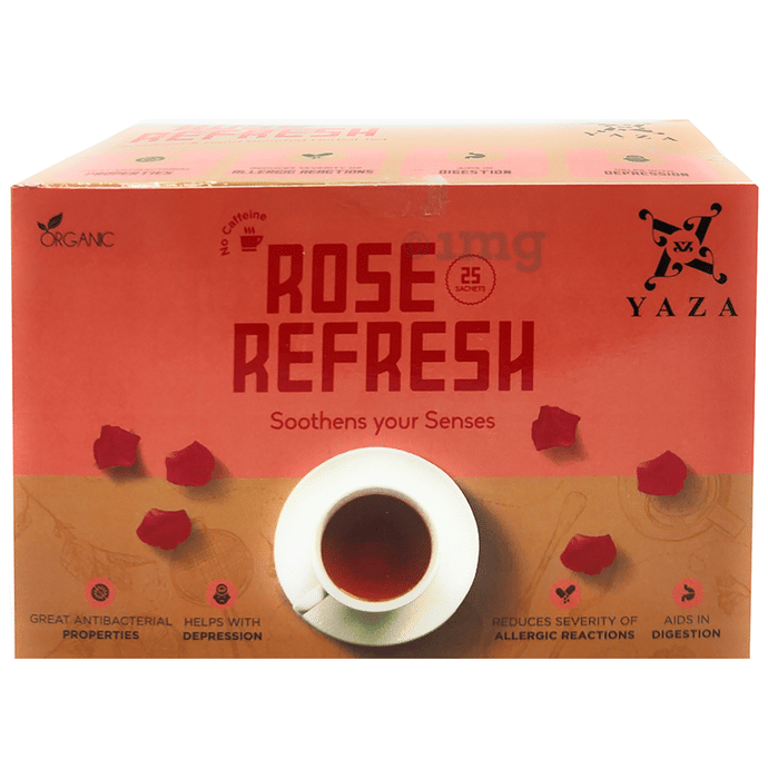 Yaza Rose Refresh Organic Tea Sachet (2gm Each): Buy box of 25.0 ...