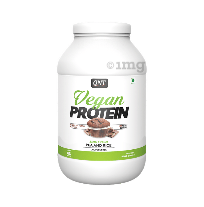 QNT Vegan Protein Powder Chocolate Muffin: Buy jar of 908 gm Powder at ...