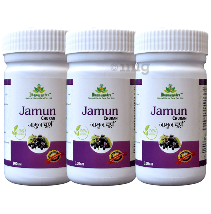 Dhanwantri Jamun Churan(100gm Each): Buy combo pack of 3.0 jar at 𝗯𝗲𝘀𝘁 ...