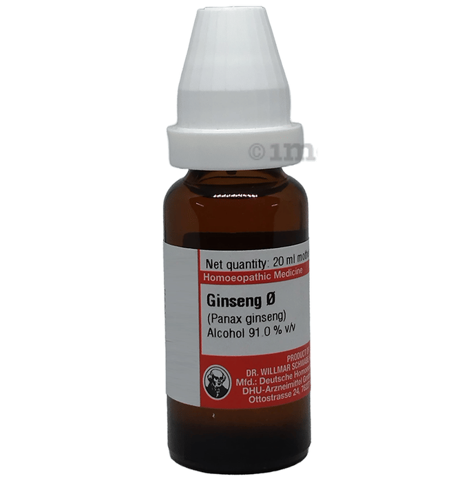 Dr Willmar Schwabe Germany Ginseng Mother Tincture Q: Buy bottle of 20. ...