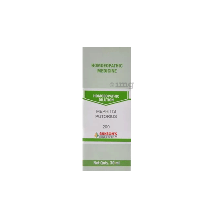 Bakson's Homoeopathy Mephitis Putorius Dilution 200: Buy bottle of 30.0 ...
