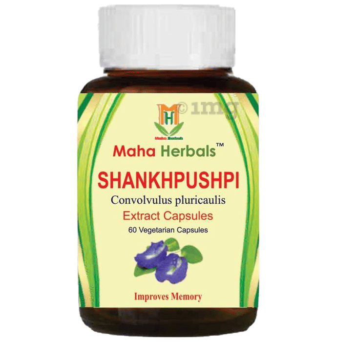 Maha Herbals Shankhpushpi Extract Vegetarian Capsule: Buy bottle of 60. ...