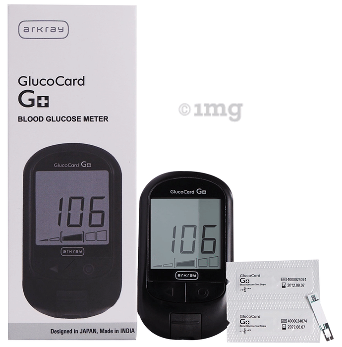 Arkray Glucocard G+ Blood Glucose Meter Glucometer with Test Strip (10 ...