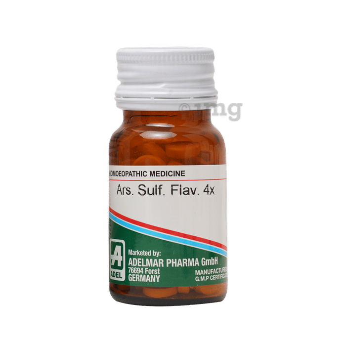 ADEL Ars Sulf Flav Trituration Tablet 4X: Buy bottle of 20 gm ...