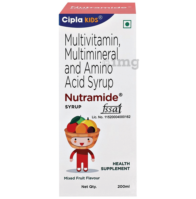 Cipla Kids Nutramide Syrup Mixed Fruit: Buy bottle of 200 ml Syrup at ...