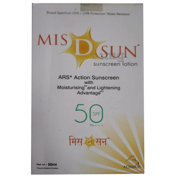 Mis D Sun Sunscreen Lotion SPF 50 PA+++: Buy bottle of 50.0 ml Lotion ...