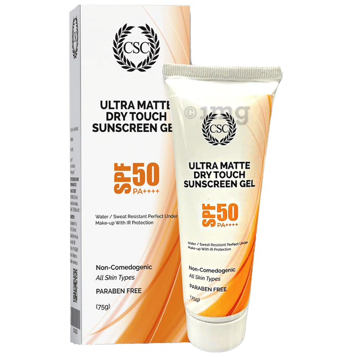 CSC Ultra Matte Dry Touch Sunscreen Gel SPF 50 PA++++: Buy tube of 75.0 ...