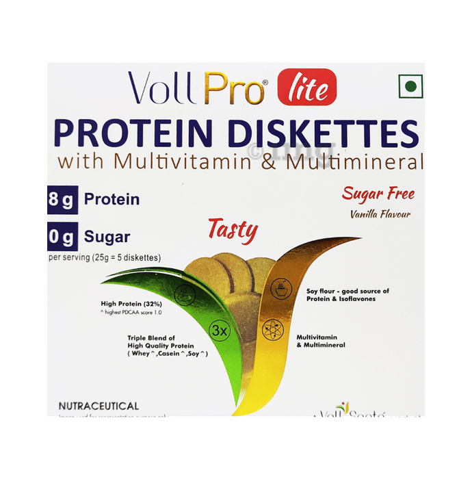 Voll Pro Lite Protein Diskettes with Multivitamin & Multimineral Sugar ...