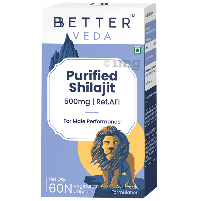 BBetter Veda Purified Shilajit 500mg Vegetarian Capsule: Buy bottle of ...