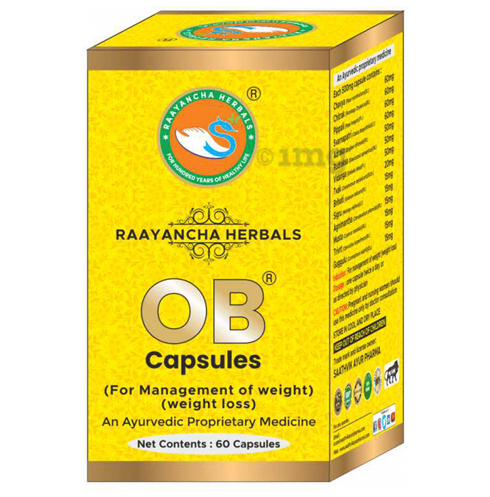 Raayancha Herbals OB Capsule for Weight Loss: Buy bottle of 60.0 ...