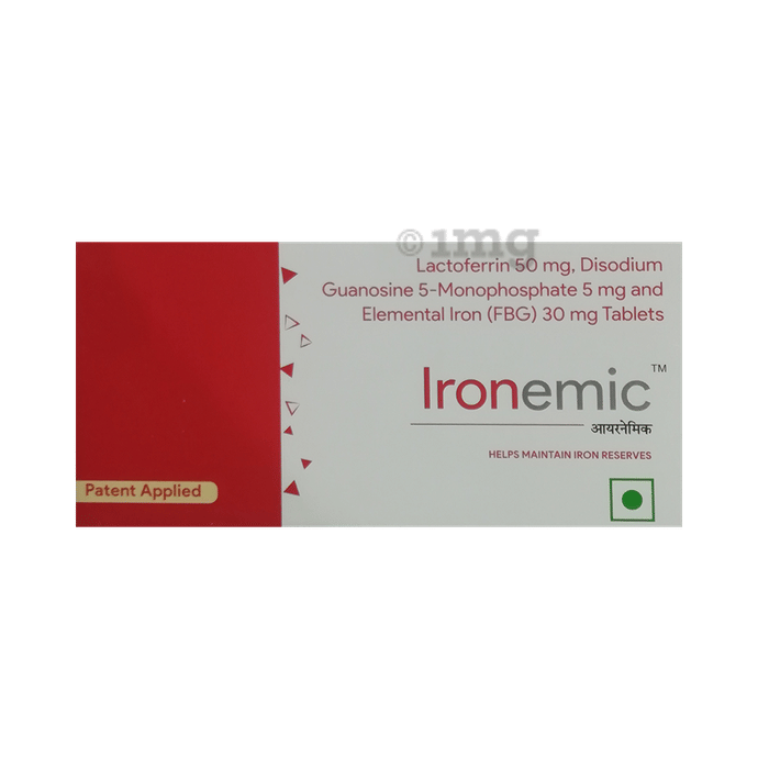 Ironemic Tablet: Buy strip of 10 tablets at best price in India | 1mg