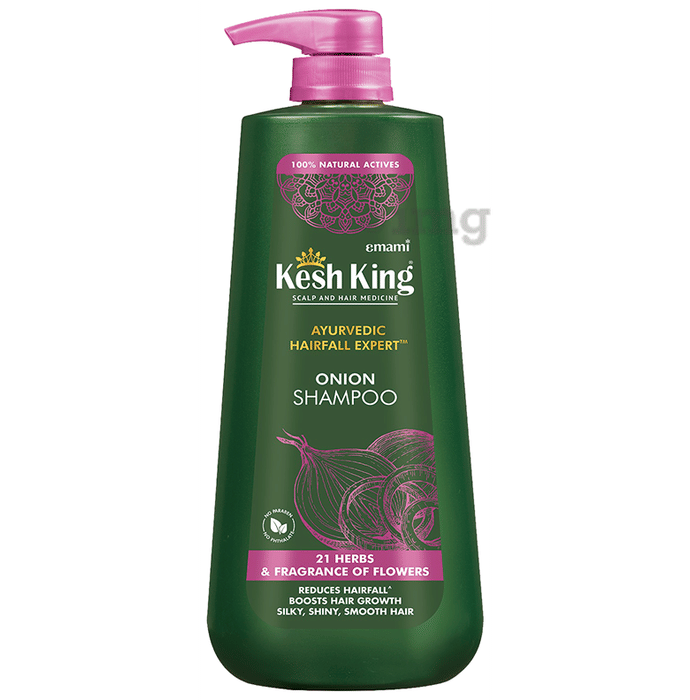 Emami Kesh King Ayurvedic Hairfall Expert Onion Shampoo: Buy pump bottle of 600 ml Shampoo at ...