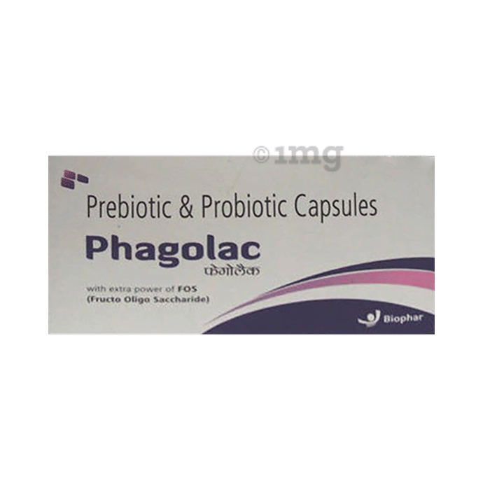 Phagolac Capsule: Buy strip of 10 capsules at best price in India | 1mg