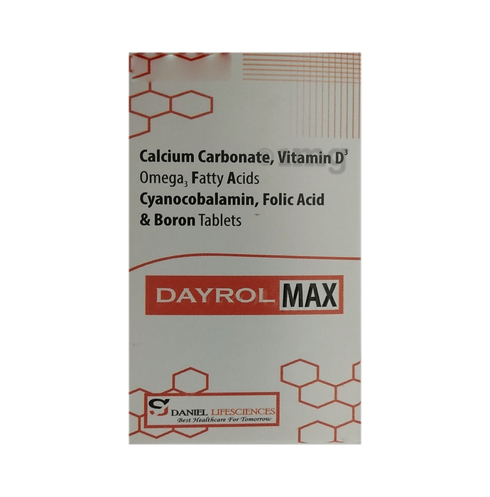 Dayrol Max Tablet: Buy bottle of 30 tablets at best price in India | 1mg
