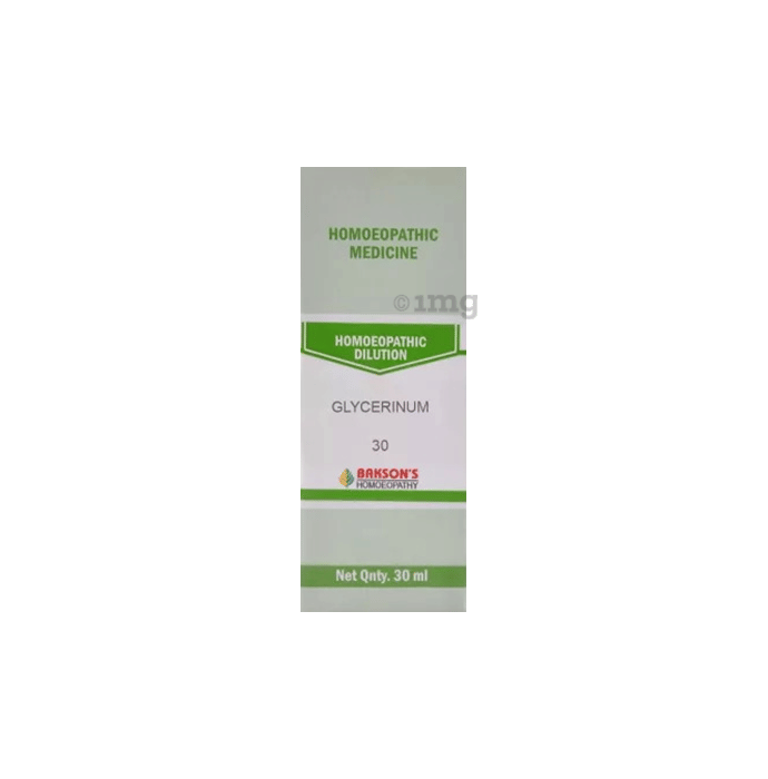 Bakson's Homoeopathy Glycerinum Dilution 30: Buy bottle of 30.0 ml ...