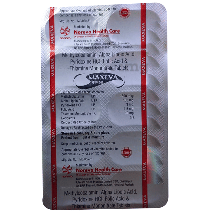 Maxeva Tablet: Buy strip of 10.0 tablets at 𝗯𝗲𝘀𝘁 𝗽𝗿𝗶𝗰𝗲 in India | 1mg