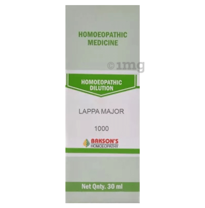 Baksons Lappa Major Dilution 1000 Ch Buy Bottle Of 30 Ml Dilution At