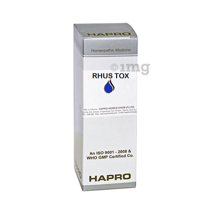 Hapro Rhus Tox Dilution 1M: Buy bottle of 100 ml Dilution at best price ...