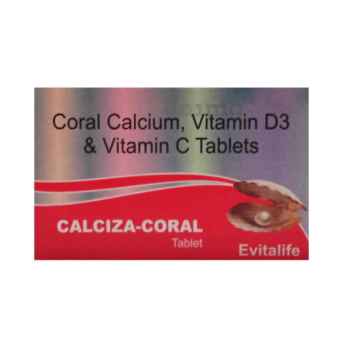Calciza-Coral Tablet: Buy strip of 15 tablets at best price in India | 1mg