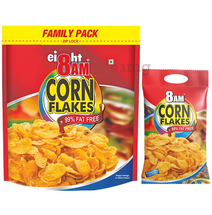 8AM Combo Pack of Corn Flakes (1kg and 200gm): Buy combo pack of 2.0 ...