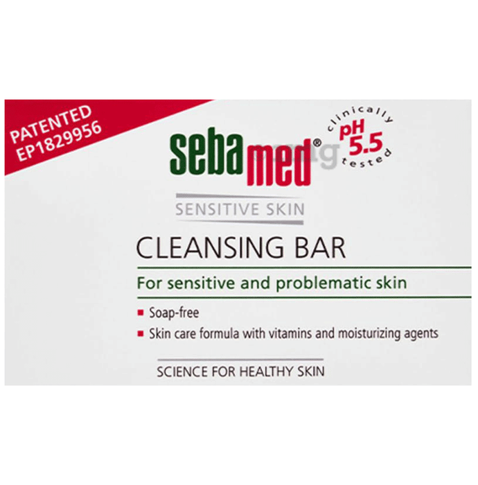 Sebamed Cleansing Bar with Vitamins for Sensitive Skin | Soap Free: Buy ...