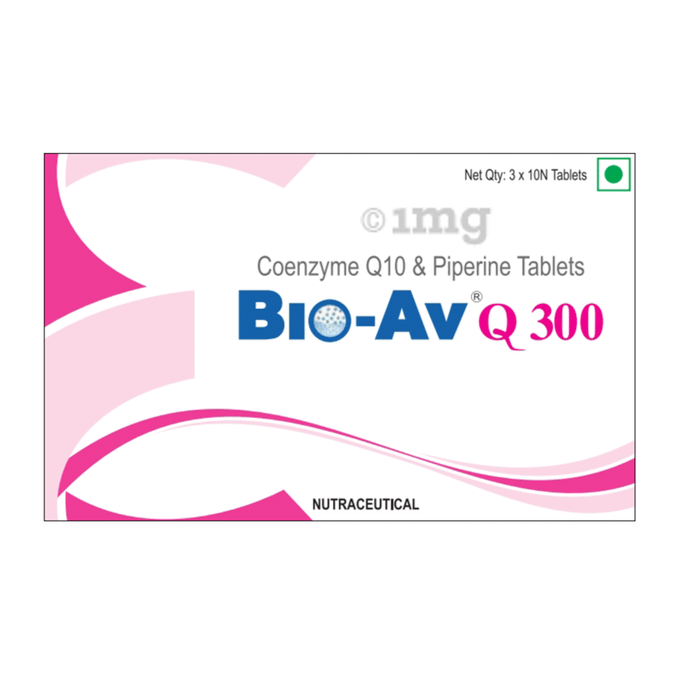 Bio-AV Q 300 Tablet (10 Each): Buy box of 3.0 strips at best price in ...