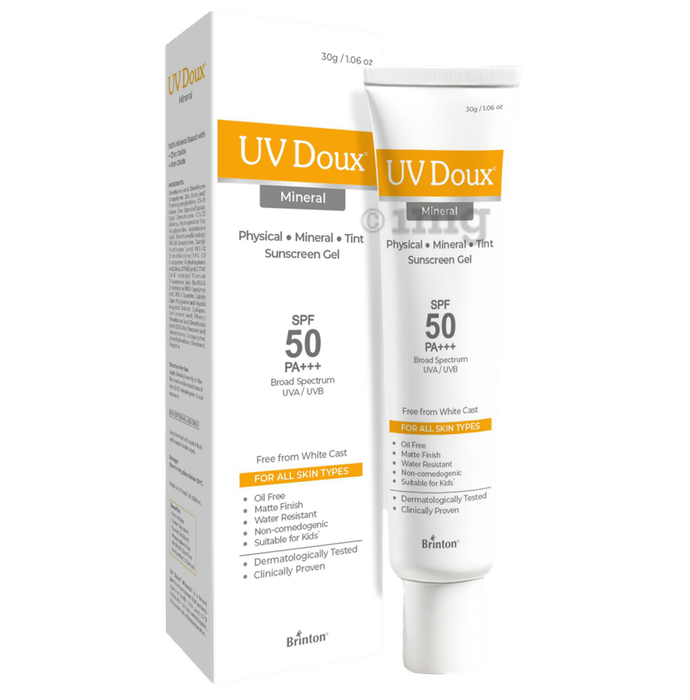 UV Doux Mineral Sunscreen Gel: Buy tube of 30.0 gm Gel at best price in ...