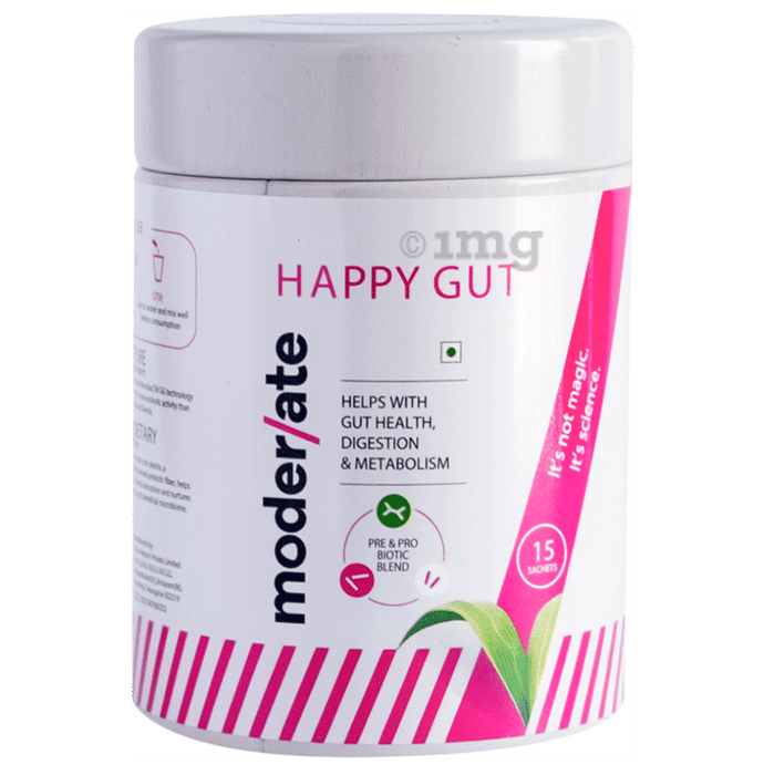 Moderate Happy Gut Sachet: Buy jar of 15.0 Sachets at best price in ...