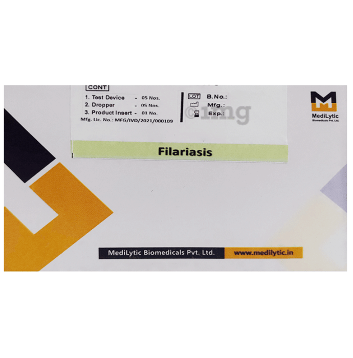 Medilytic Biomedicals Filariasis Test Kit: Buy box of 1.0 Unit at best ...