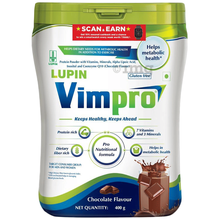 Vimpro Protein with ALA, Inositol & Coenzyme Q10 | Gluten Free ...