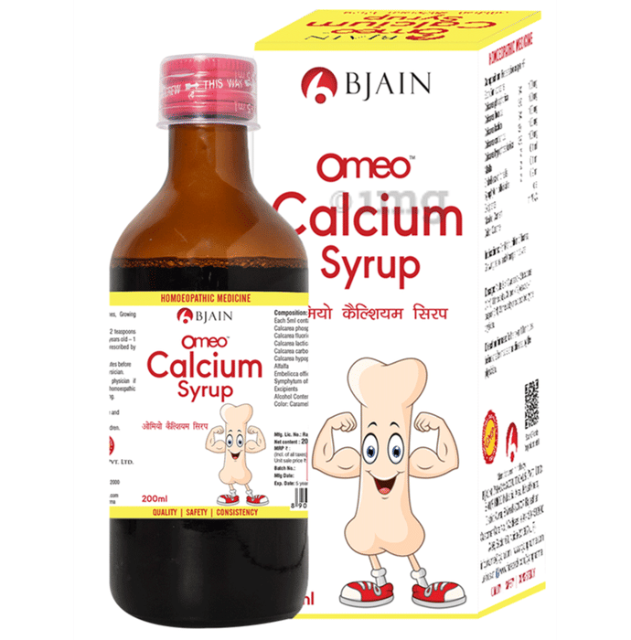 Bjain Omeo Calcium Homeopathic Syrup: Buy bottle of 200.0 ml Syrup at ...