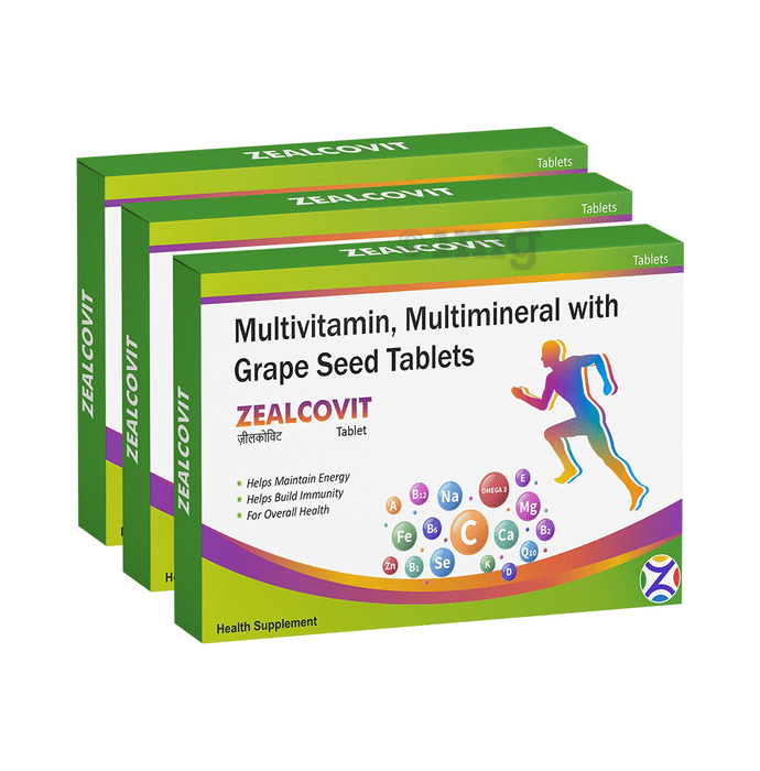Zealcovit Tablet (15 Each): Buy combo pack of 3.0 boxes at best price ...