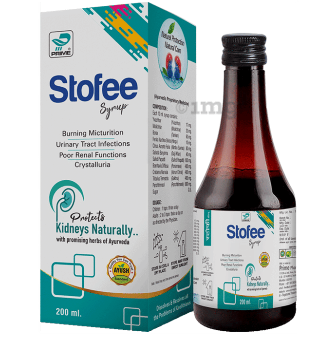 Prime Stofee Ayurvedic Syrup for Kidney Stone | UTI, Crystalluria ...