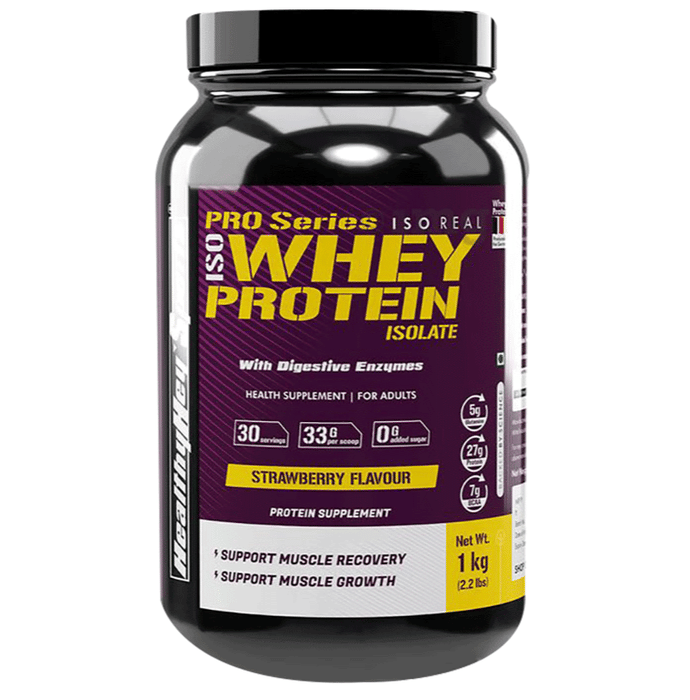 Healthy Hey Sports Pro Series ISO Real Whey Protein Isolate Powder ...