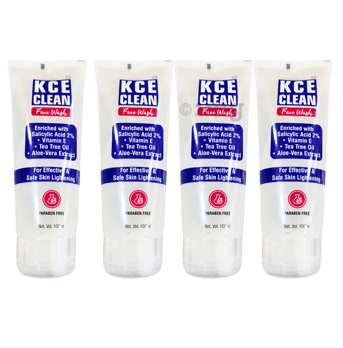 Kce Clean Face Wash (100ml Each) Paraben Free: Buy combo pack of 4.0 Tubes at best price in ...