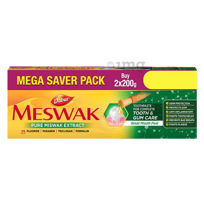 Dabur Meswak Toothpaste |Complete Oral & Gum Care Paste |Contains ...