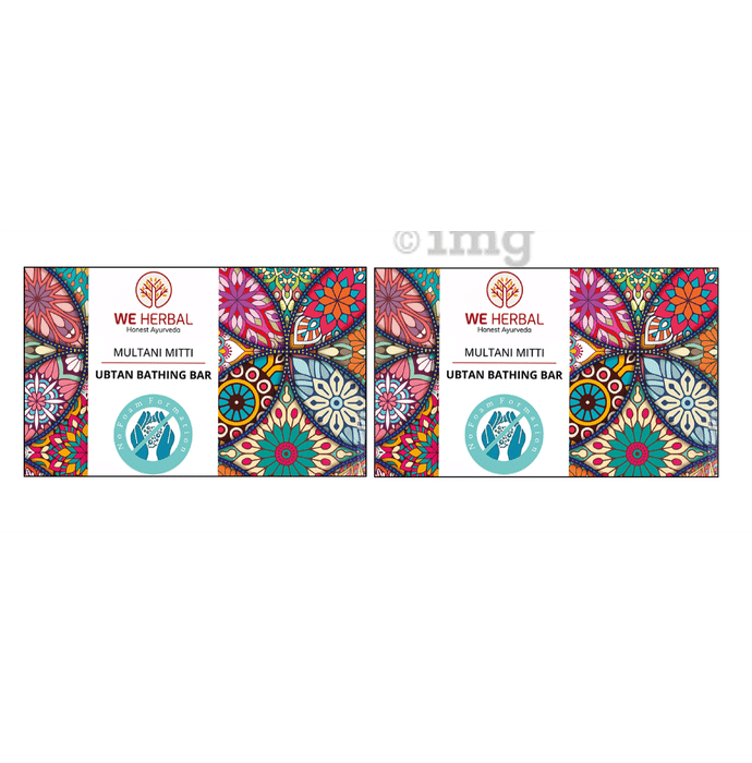 We Herbal Honest Ayurveda Multani Mitti Ubtan Bathing Bar (100gm Each ...