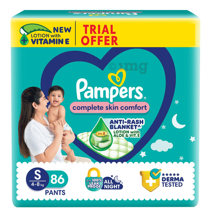 Pampers All-Round Protection Anti Rash Blanket Diaper Lotion with Aloe ...