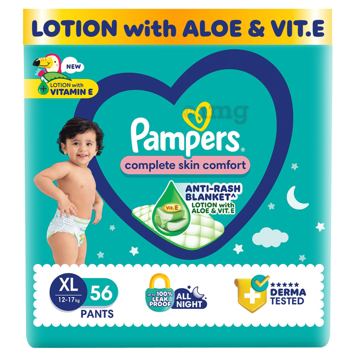 Pampers All-Round Protection Anti Rash Blanket Diaper Lotion with Aloe ...