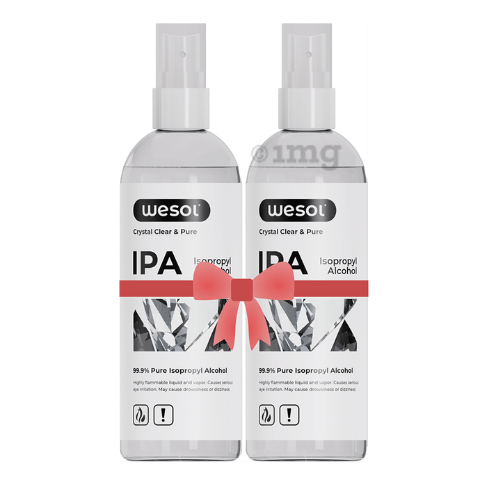 Wesol Crystal Clear & Pure IPA Iso Propyl Alcohol (100ml Each): Buy ...