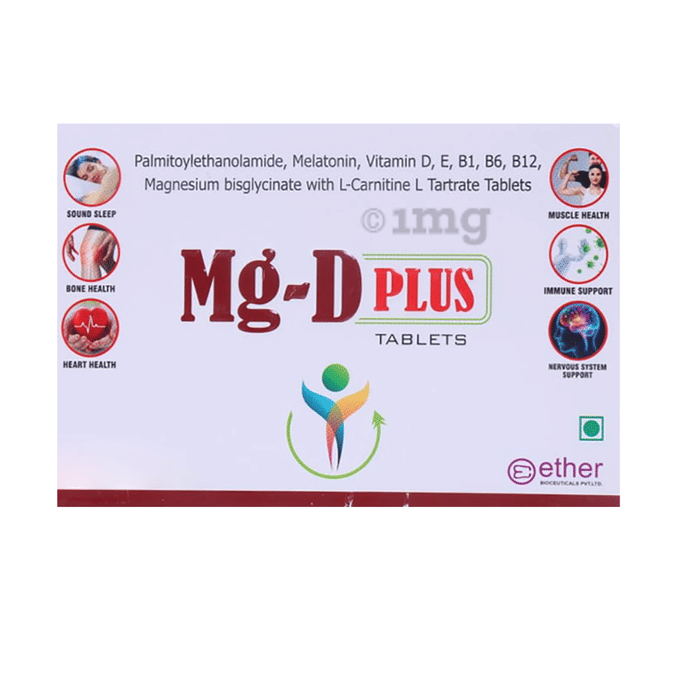 Mg-D Plus Tablet: Buy strip of 10.0 tablets at best price in India | 1mg