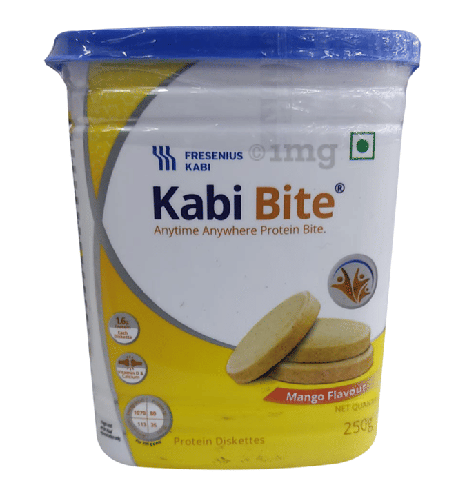 Kabi Bite Protein Mango Diskette: Buy box of 250.0 gm Diskette at 𝗯𝗲𝘀𝘁 ...