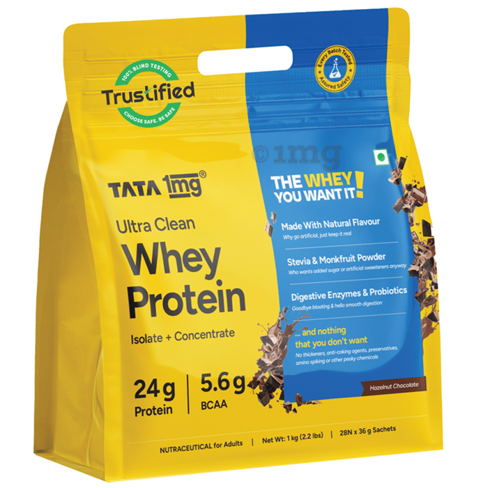 Ultra Clean Whey Protein Powder | 24g Protein, 5.6g BCAAs per Serve ...