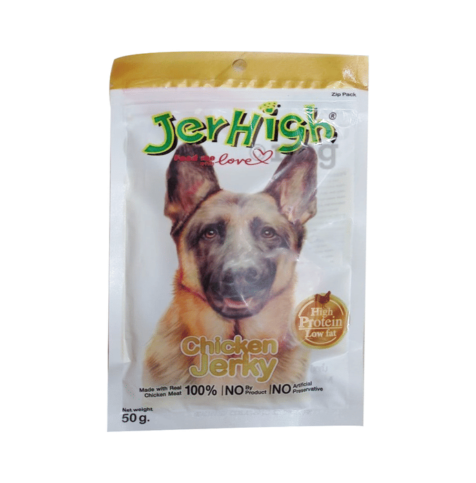 JerHigh Chicken Jerky Real Chicken Meat Pet Food (50gm Each): Buy ...