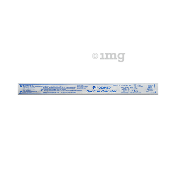Polymed Suction Catheter Ref 20017 18FG: Buy packet of 1.0 Catheter at ...