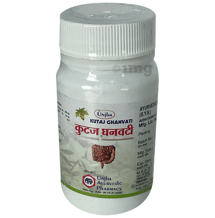 Unjha Kutaj Ghanvati Tablet: Buy bottle of 100.0 tablets at best price ...