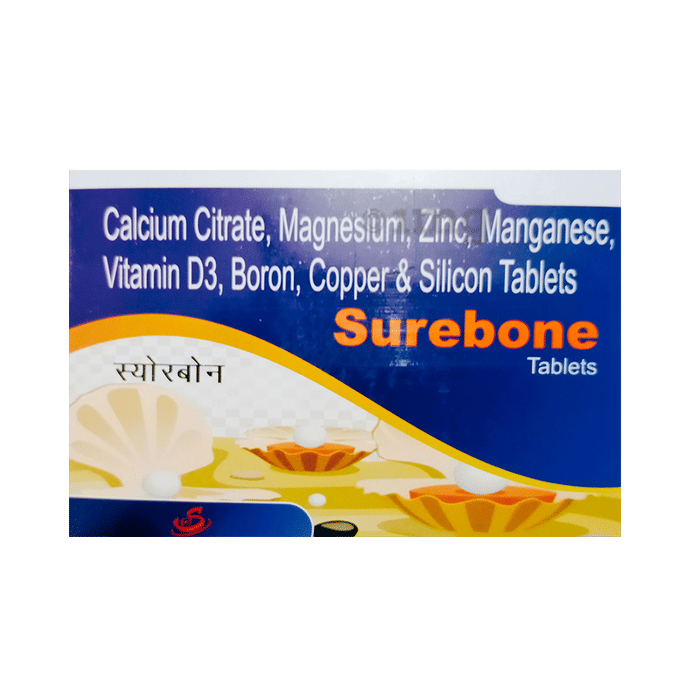 Surebone Tablet: Buy strip of 15 tablets at best price in India | 1mg