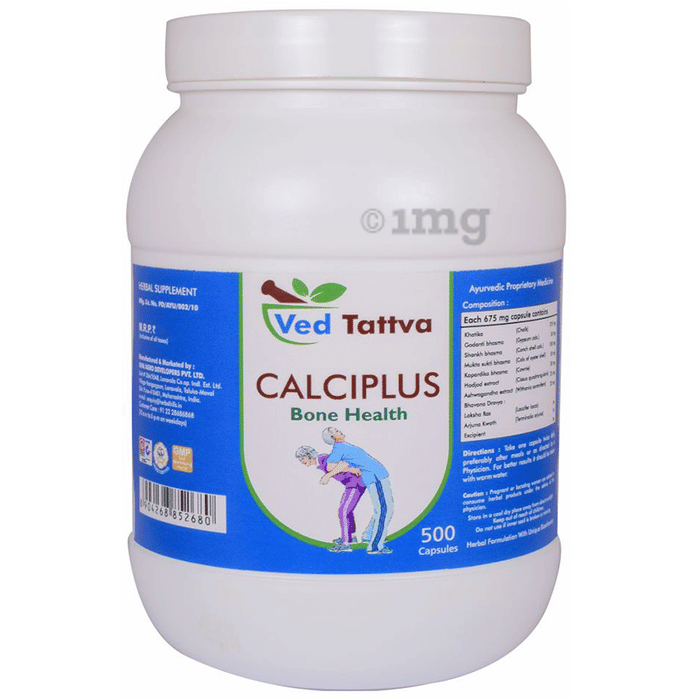 Ved Tattva Calciplus Bone Health Capsule: Buy jar of 500.0 capsules at ...